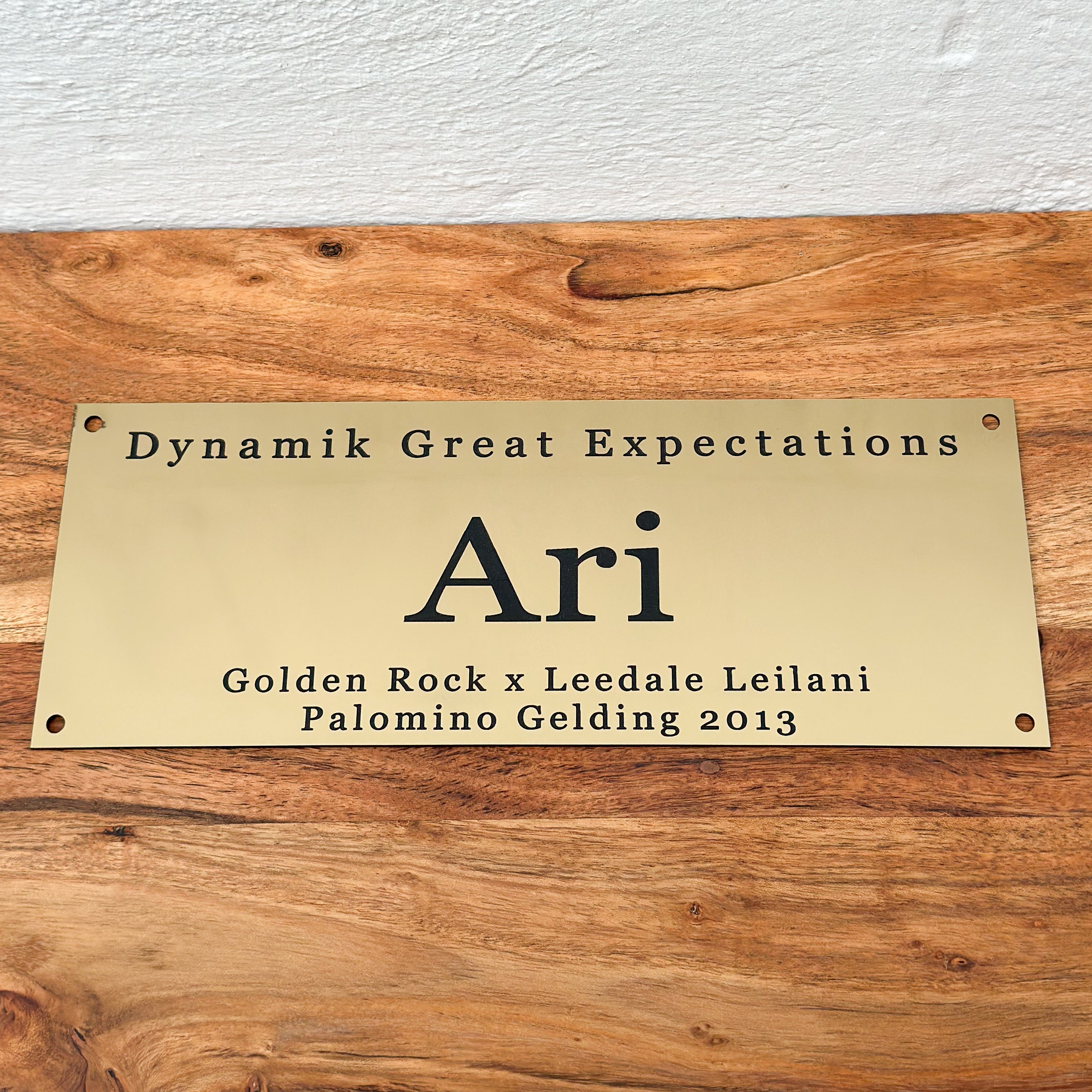 Custom Stable Name Plaque – Summer Rein Equestrian